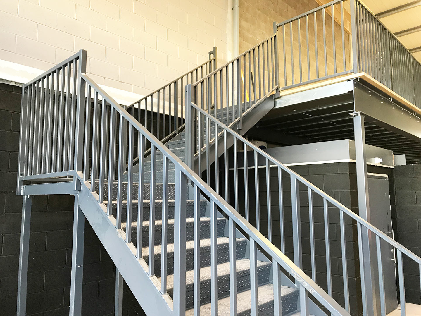Mezzanine Floor Steel Staircases | Storage Designs